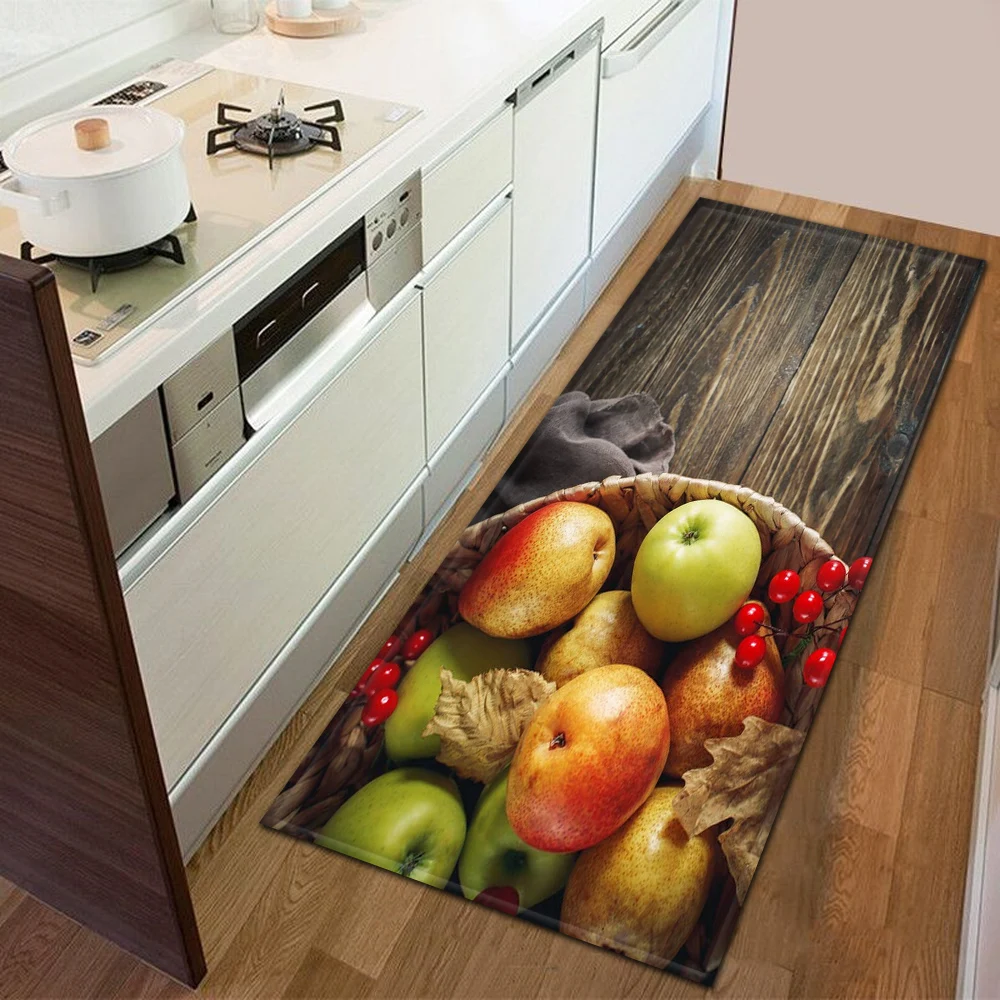 Fresh Fruit Kitchen Carpet Entrance Door Mat Home Bedroom Floor ration ...
