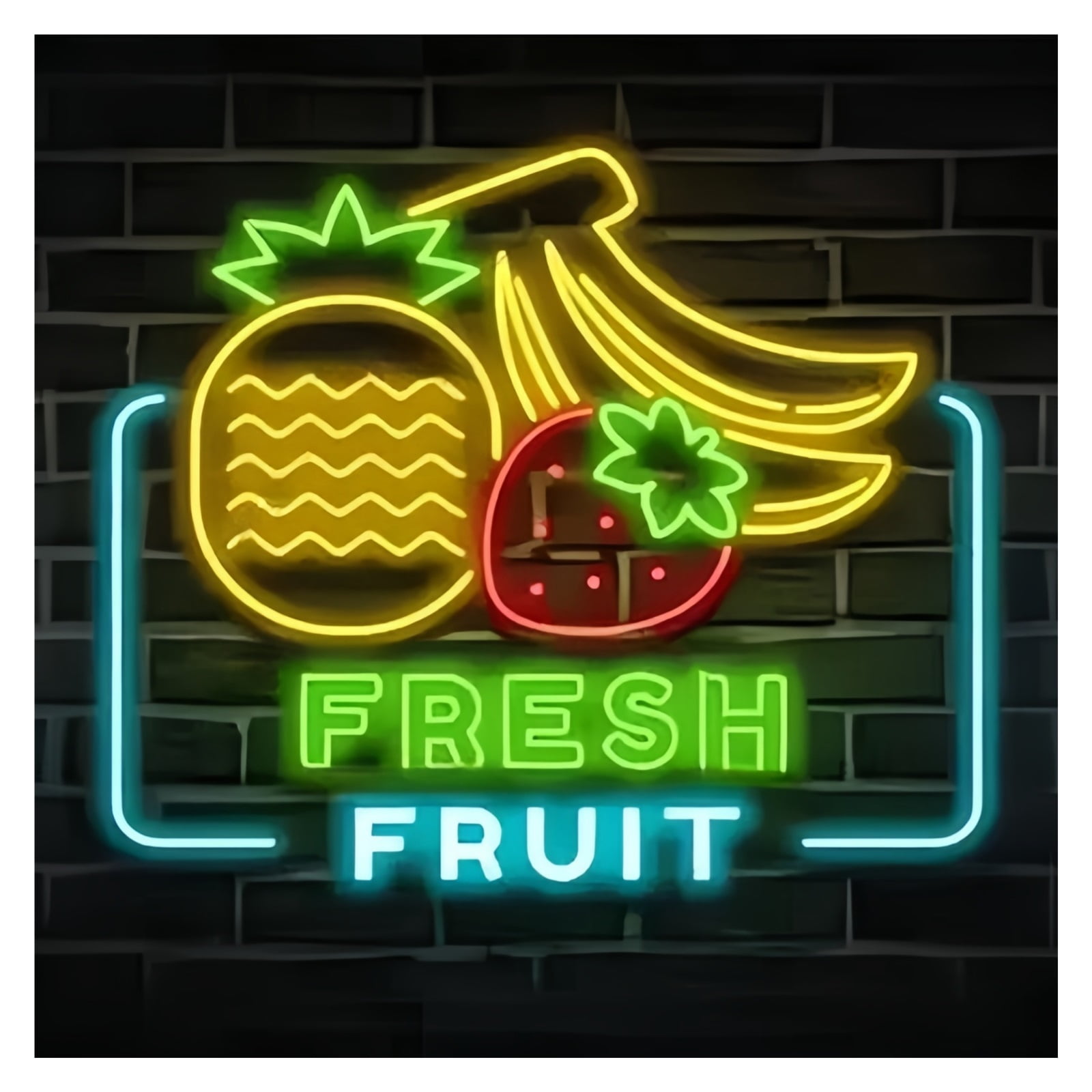 Fresh Fruit Neon Sign USB Powered Adjustable Brightness Neon Lights ...