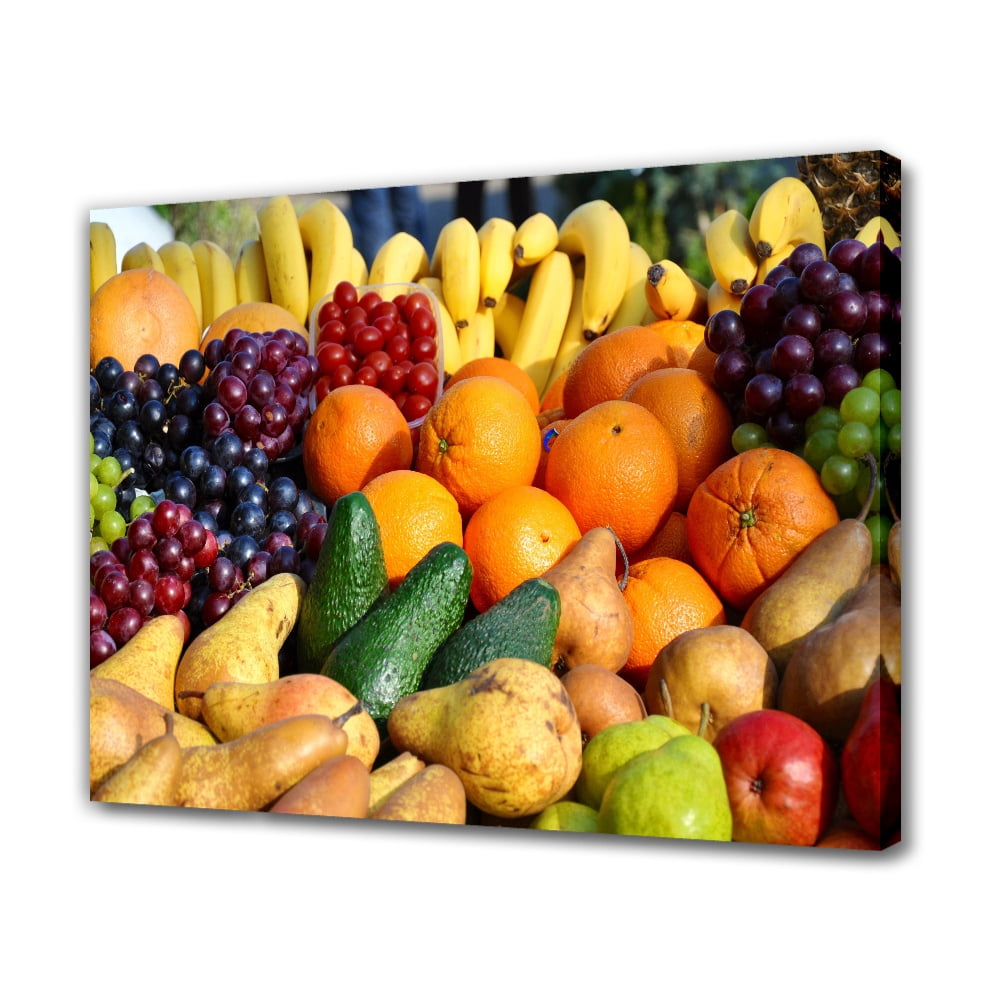 Fresh Fruits And Vegetables Canvas Poster Bedroom Decor Sports ...