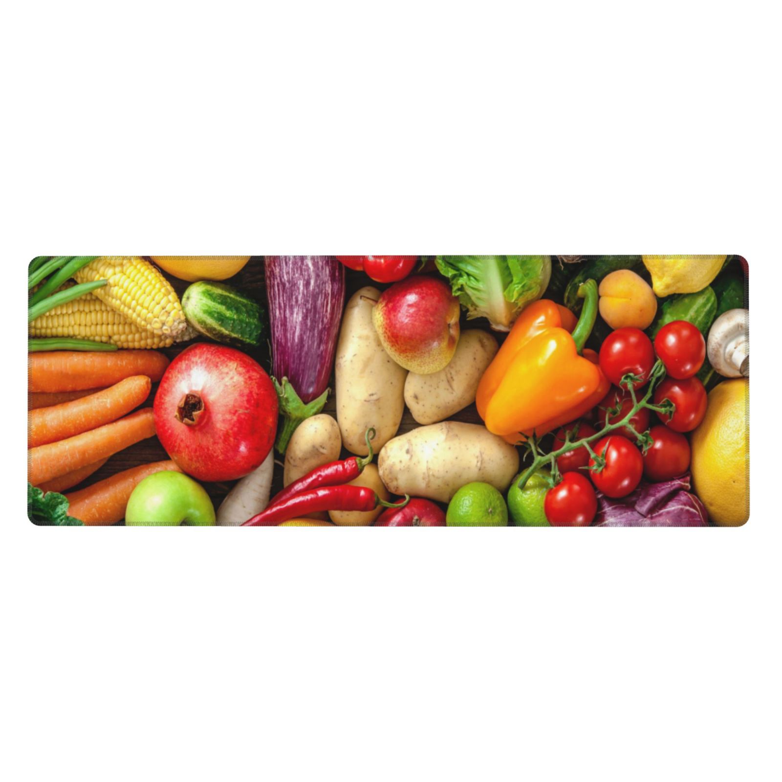 Fresh Fruits And Vegetables Mousepad Large Mouse Pad Desk Pad Computer ...