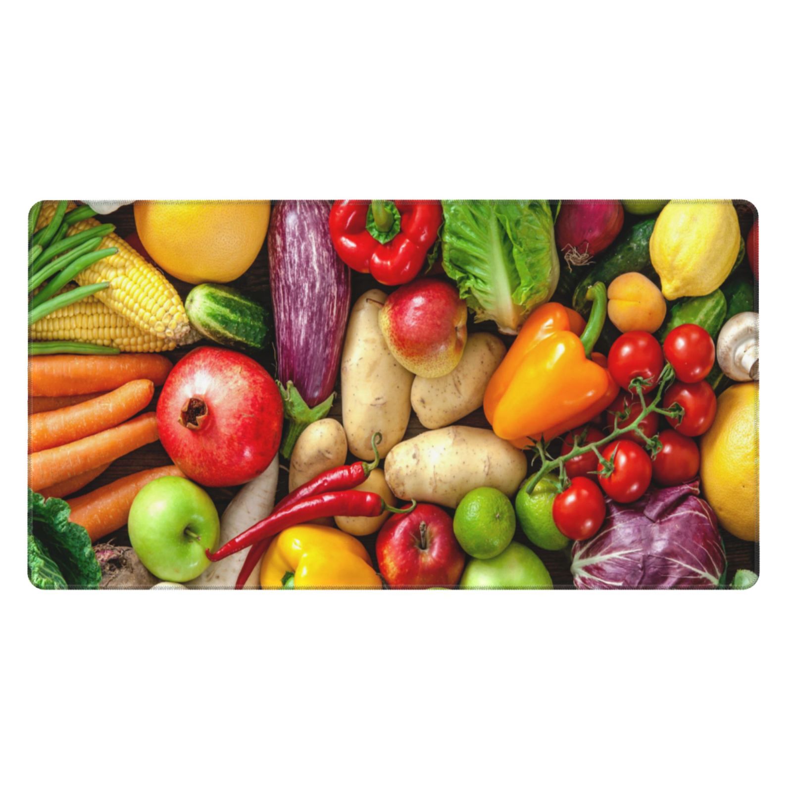 Fresh Fruits And Vegetables Mousepad Large Mouse Pad Desk Pad Computer ...