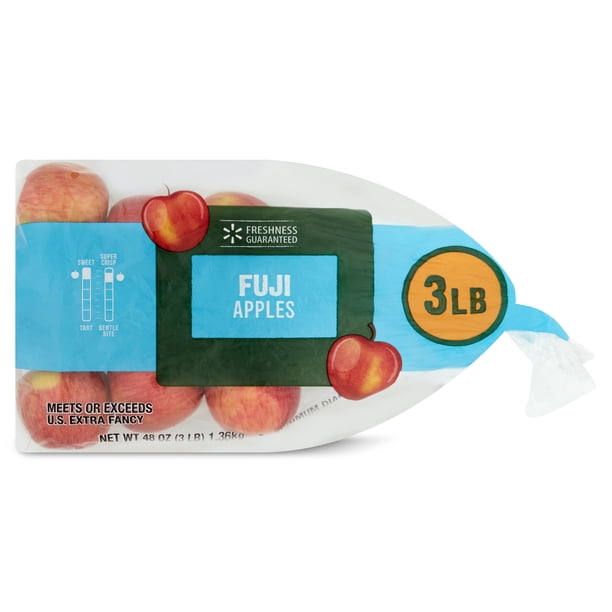 Fresh Fuji Apples, 3 lb Bag - Walmart Business Supplies