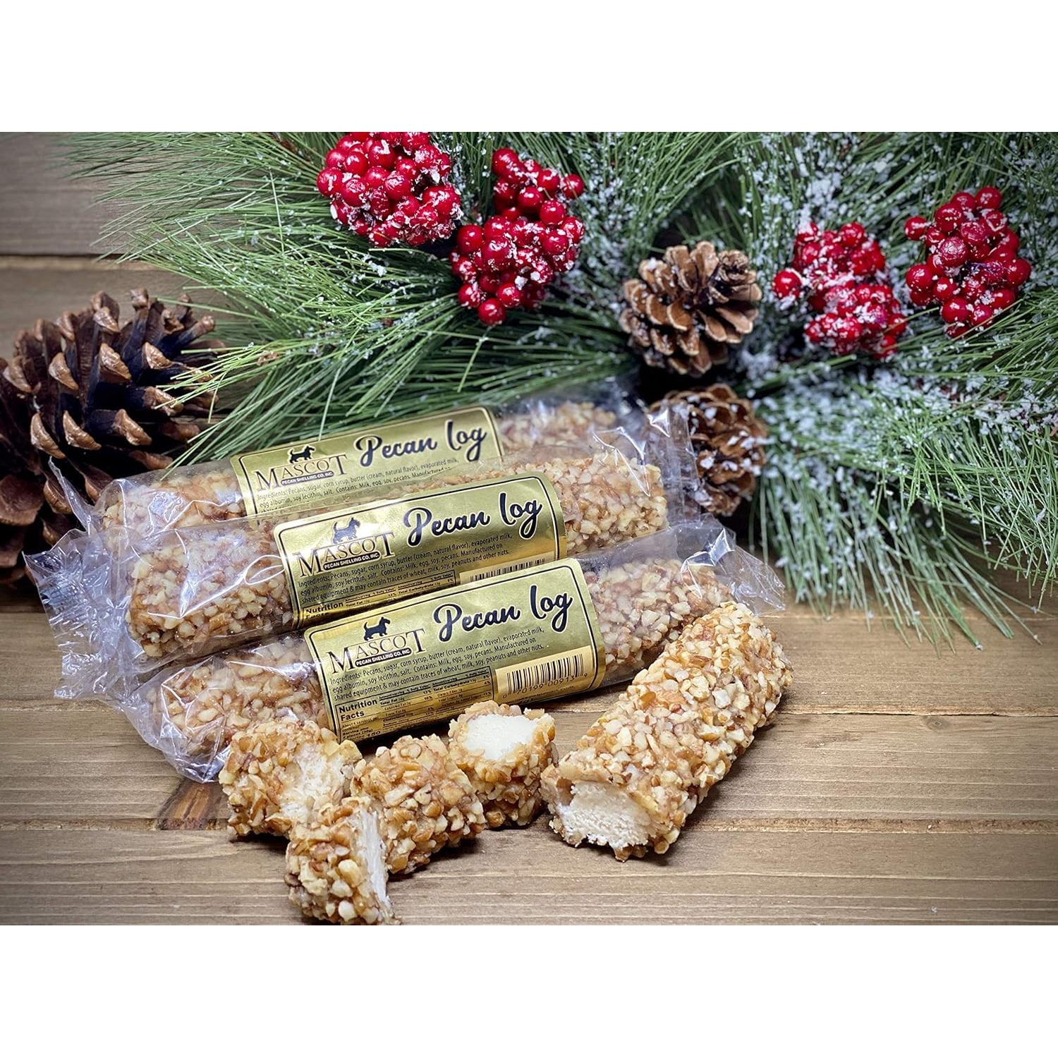 Fresh Georgia Pecan Log Rolls - (3 Individually Wrapped 4 oz Rolls ...