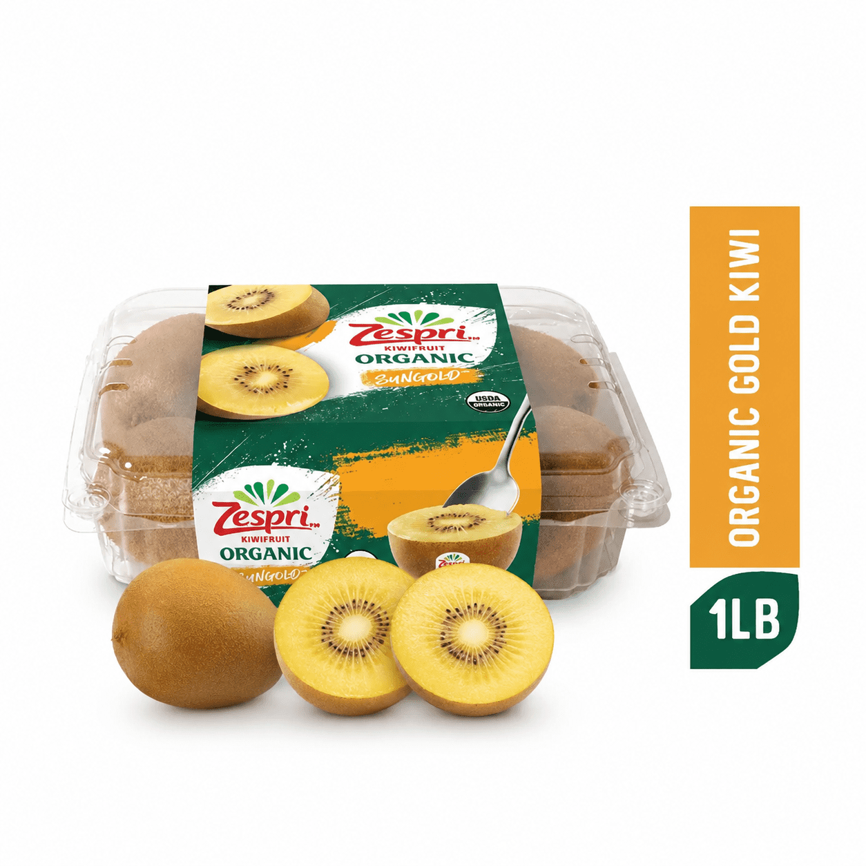 Fresh Produce, Fresh Gold Kiwi Organic, 1lb Clamshell - Walmart.com