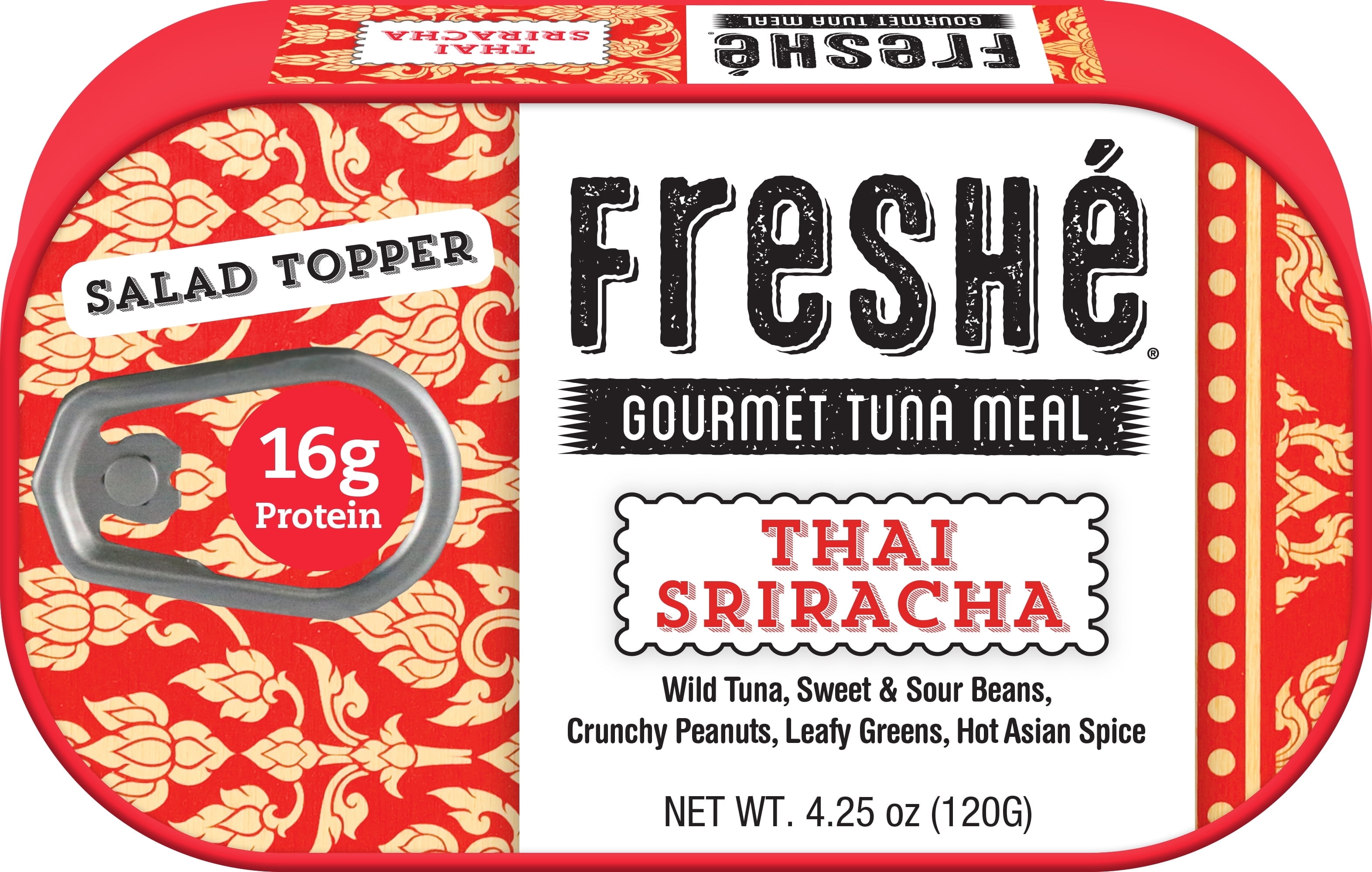 FreshÃ© Gourmet Canned Tuna, Thai Sriracha 10 Pack, 4.25 oz, Low Carb ...