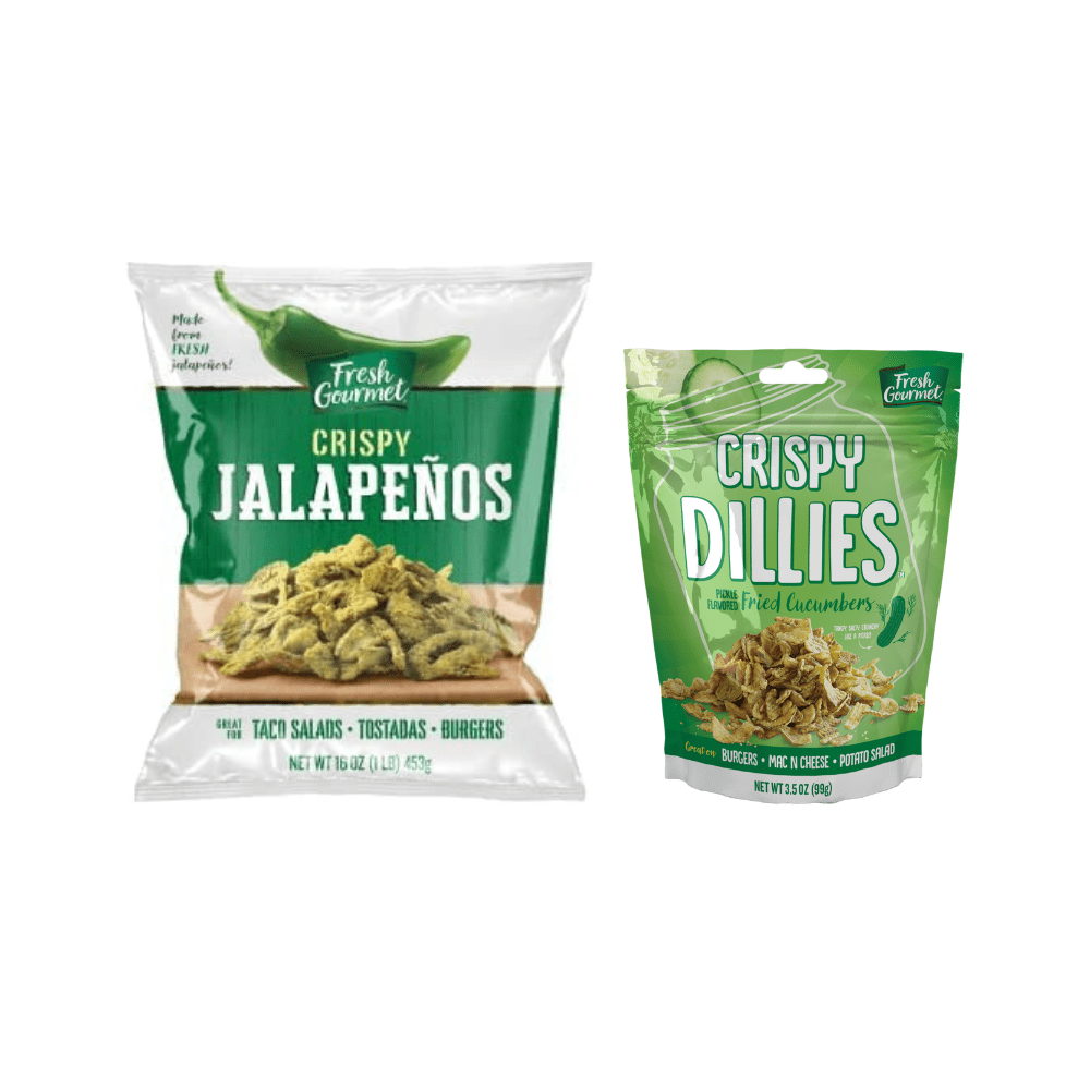 Fresh Gourmet Crispy Dillies, Pickle Flavored, 3.5 oz, Lightly Salted ...