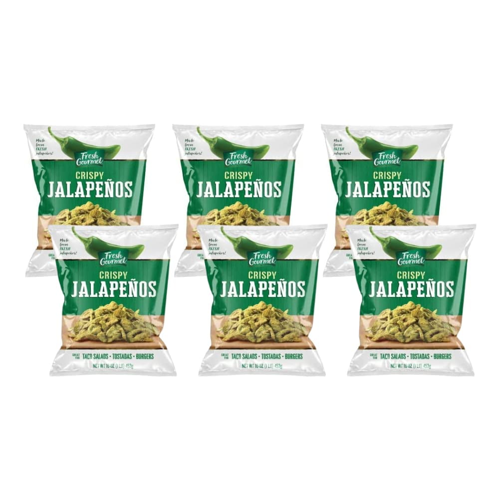 Fresh Gourmet Crispy Jalapeno Strips | Lightly Salted, Crunchy, Real ...