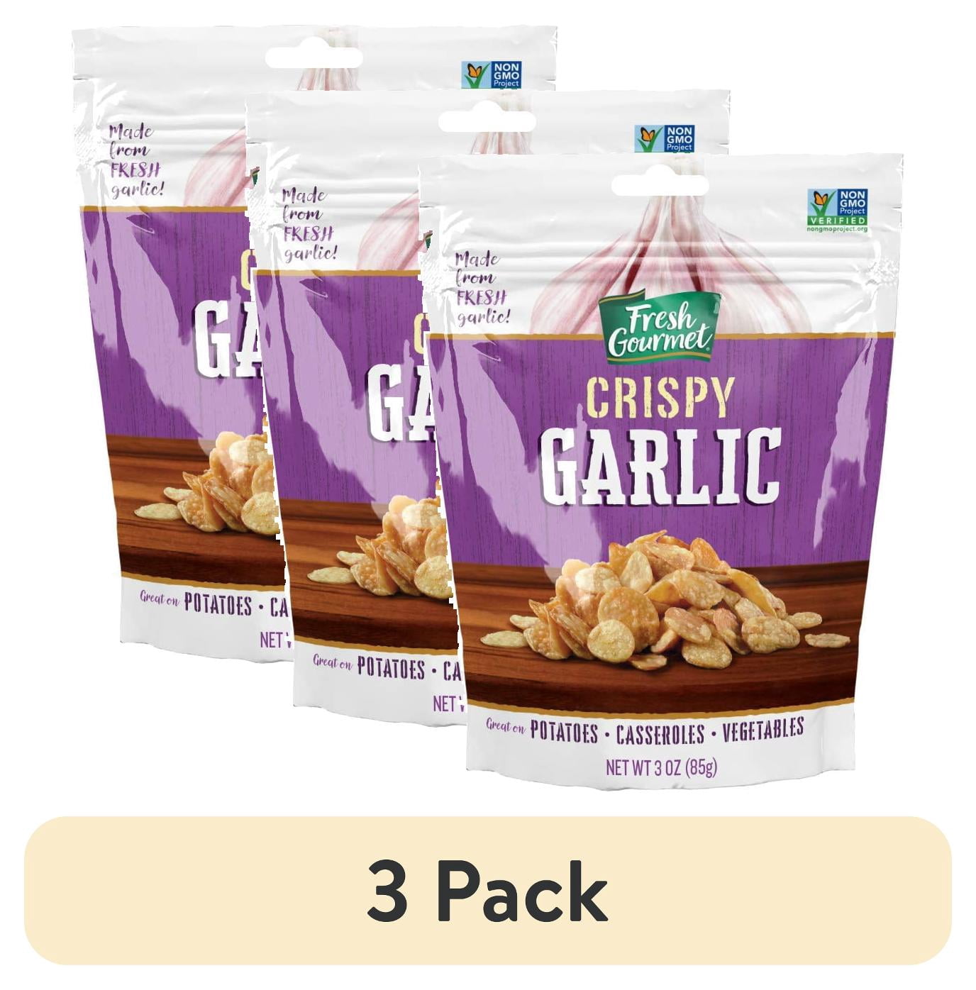 (3 pack) Fresh Gourmet Crispy Lightly Seasoned Crispy Garlic |Low Carb ...
