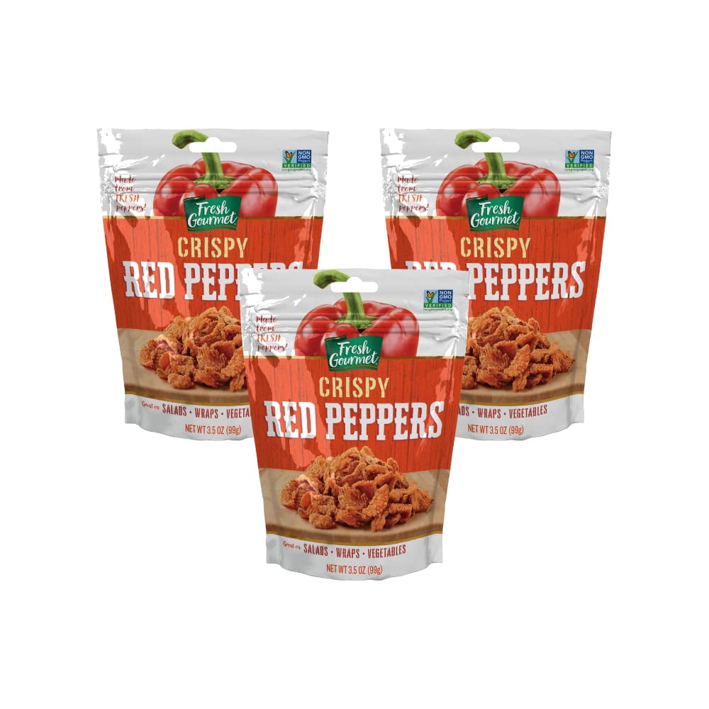 Fresh Gourmet Crispy Red STF9 Peppers Crunchy Snack and Salad Topper 3. ...