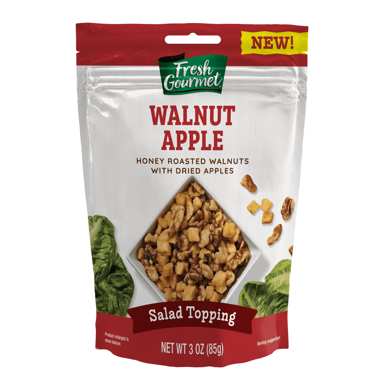 Fresh Gourmet Dried Apple & Honey Roasted Walnuts 3oz - Walmart.com