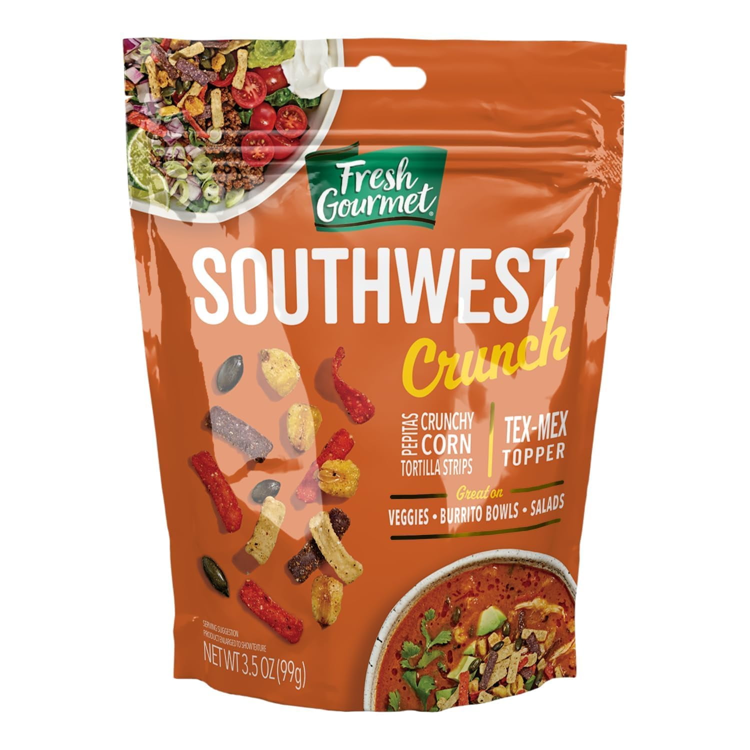 Fresh Gourmet Savory Southwest Crunch Tex-Mex Topper - Single ...