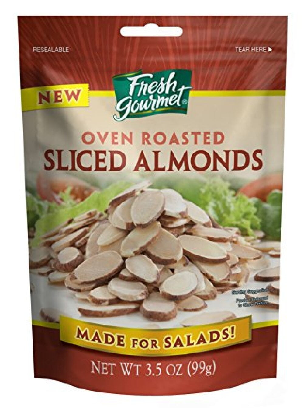 Fresh Gourmet Sliced Almonds, Oven Roasted (Pack of 10) - Walmart.com