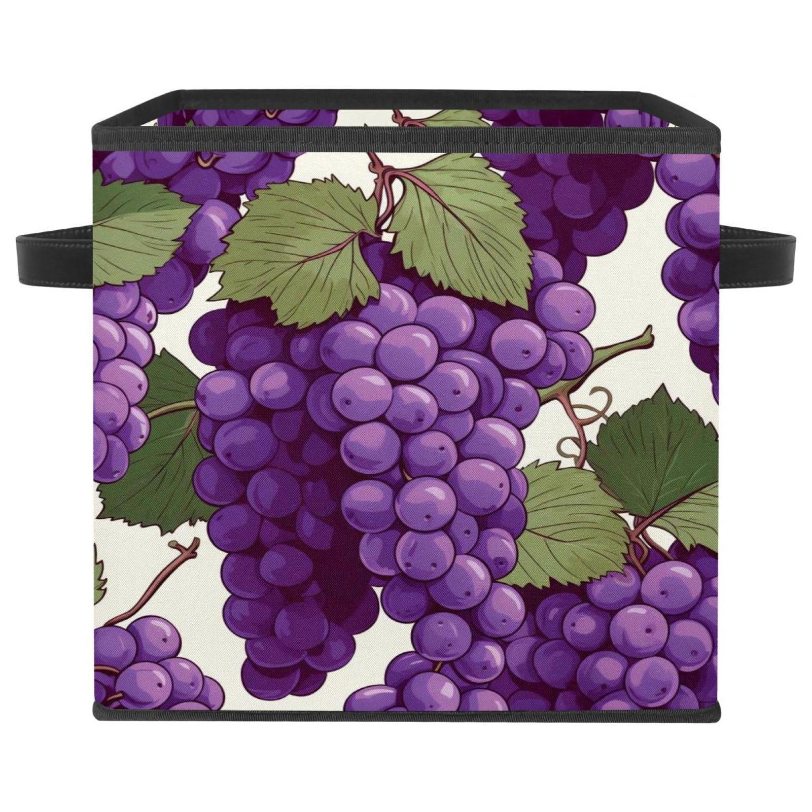 Fresh Grape Storage Bins, Extra Large Closet Storage Cube for ...