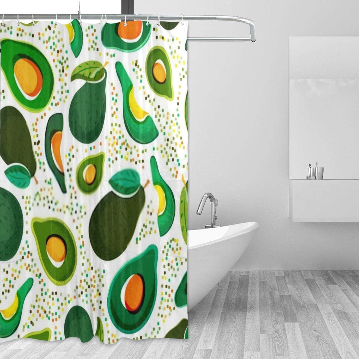 Fresh Green Avocado Bath Shower Curtain Liners - 72x72in - 100% ...