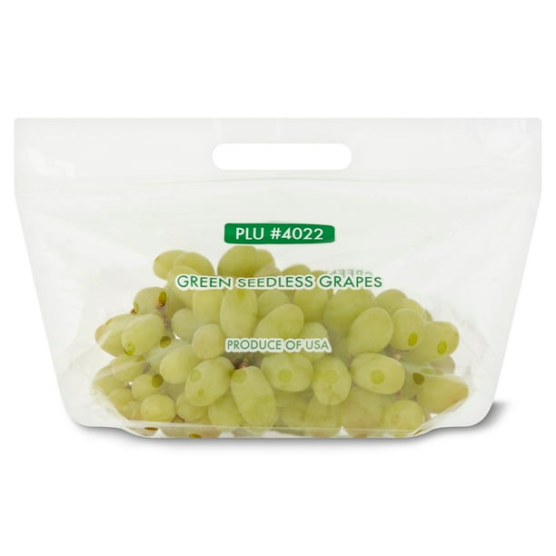 Fresh Green Seedless Grapes, Bag (2.25 lbs/Bag Est.) - Walmart.com