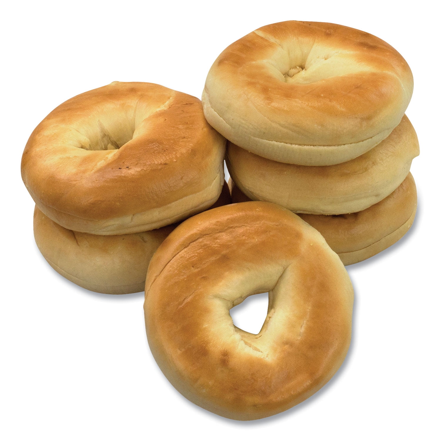 Fresh Groceries, Sliced Plain Bagels 6-Pack, Toasted Breakfast for ...