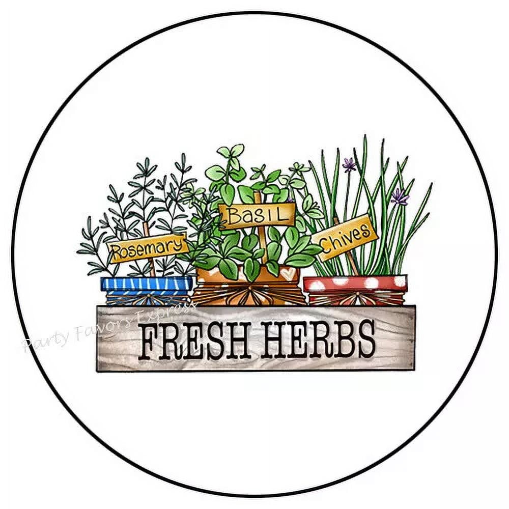 Fresh Herbs Sticker Party Favors Sticker Envelope Seals Labels Stickers ...