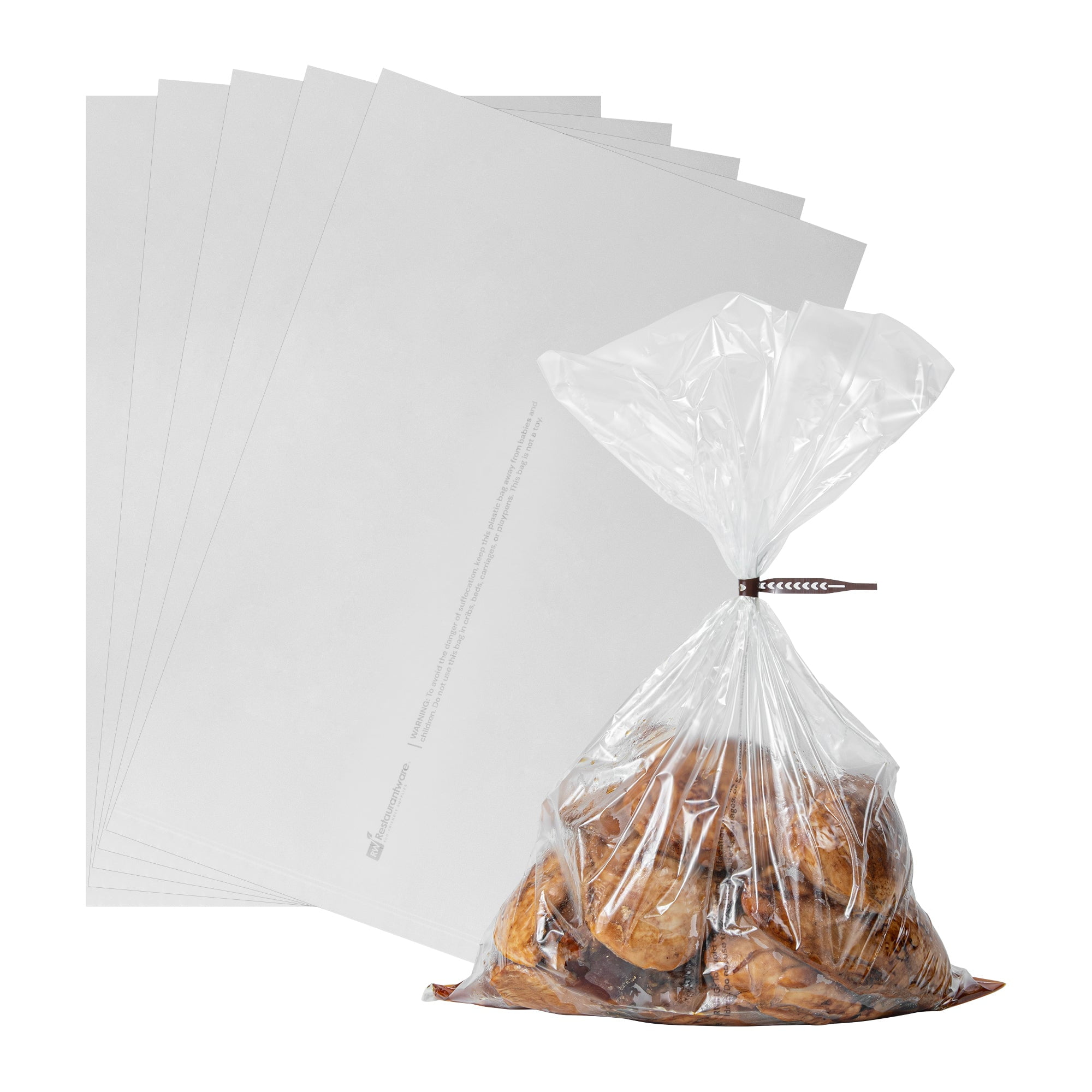 Fresh Hero Clear Nylon Oven Bag - with Ties, BPA-Free, Heavy Duty - 12 ...