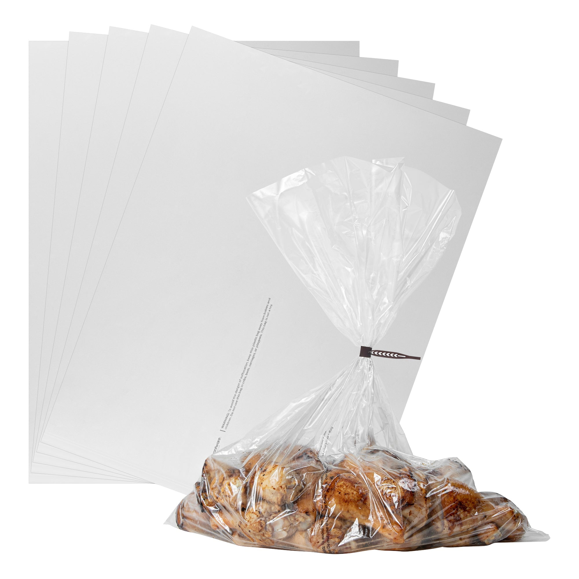 Fresh Hero Clear Nylon Oven Bag - with Ties, BPA-Free, Heavy Duty - 18 ...