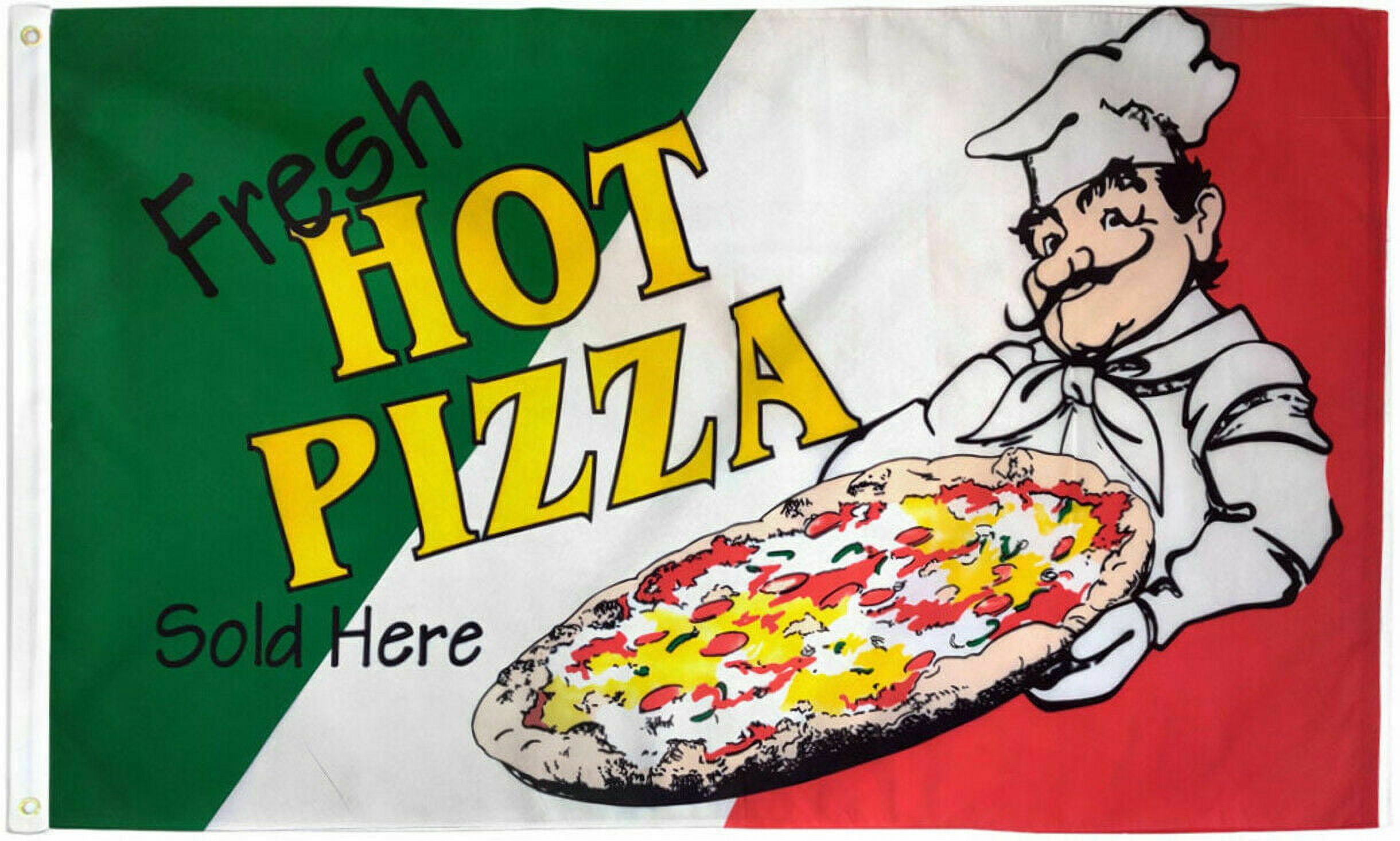 Fresh Hot Pizza Flag 3x5 Pizza Banner Sign Flag Pizza Sold Here ...