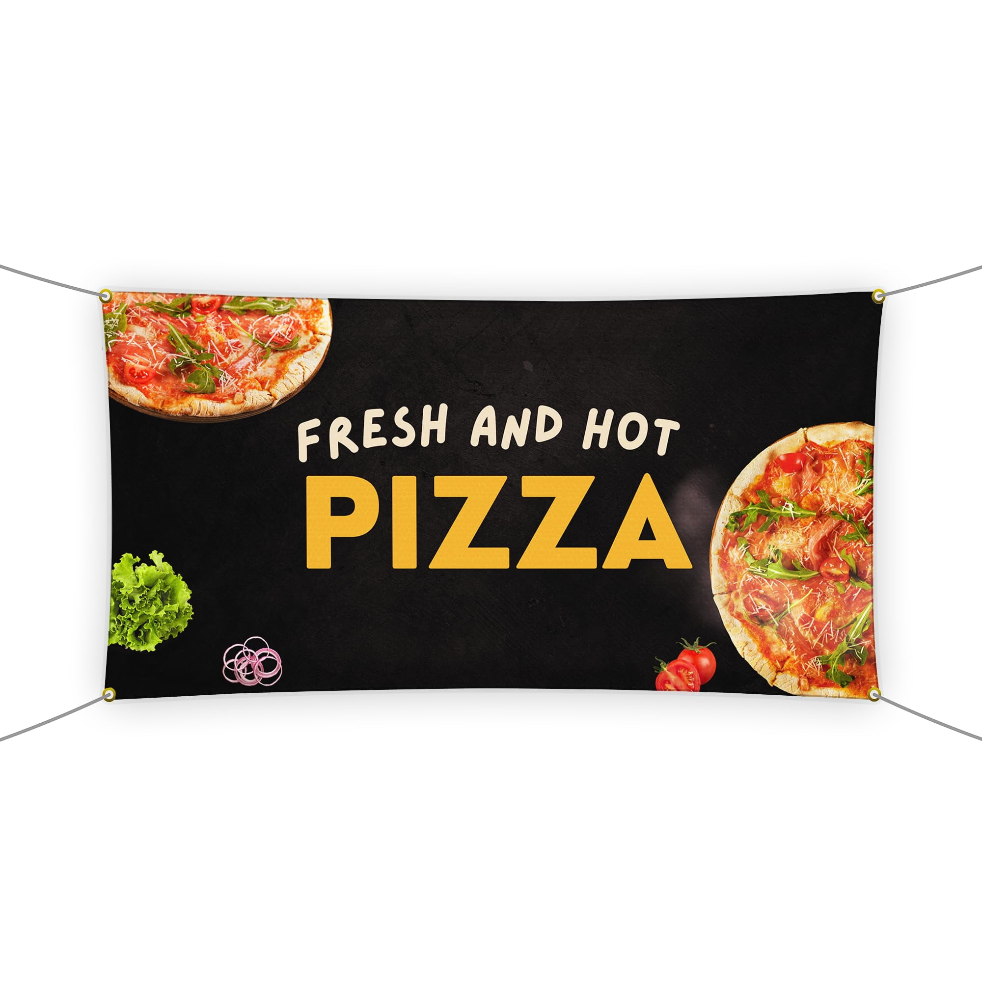 Fresh and Hot Pizza Large Banners and Signs for Outdoor by ...