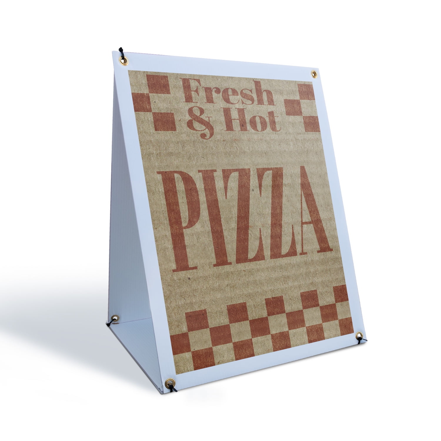 Fresh & Hot Pizza Sidewalk Sign 24 Inch x 36 Inch A-Frame Images On ...