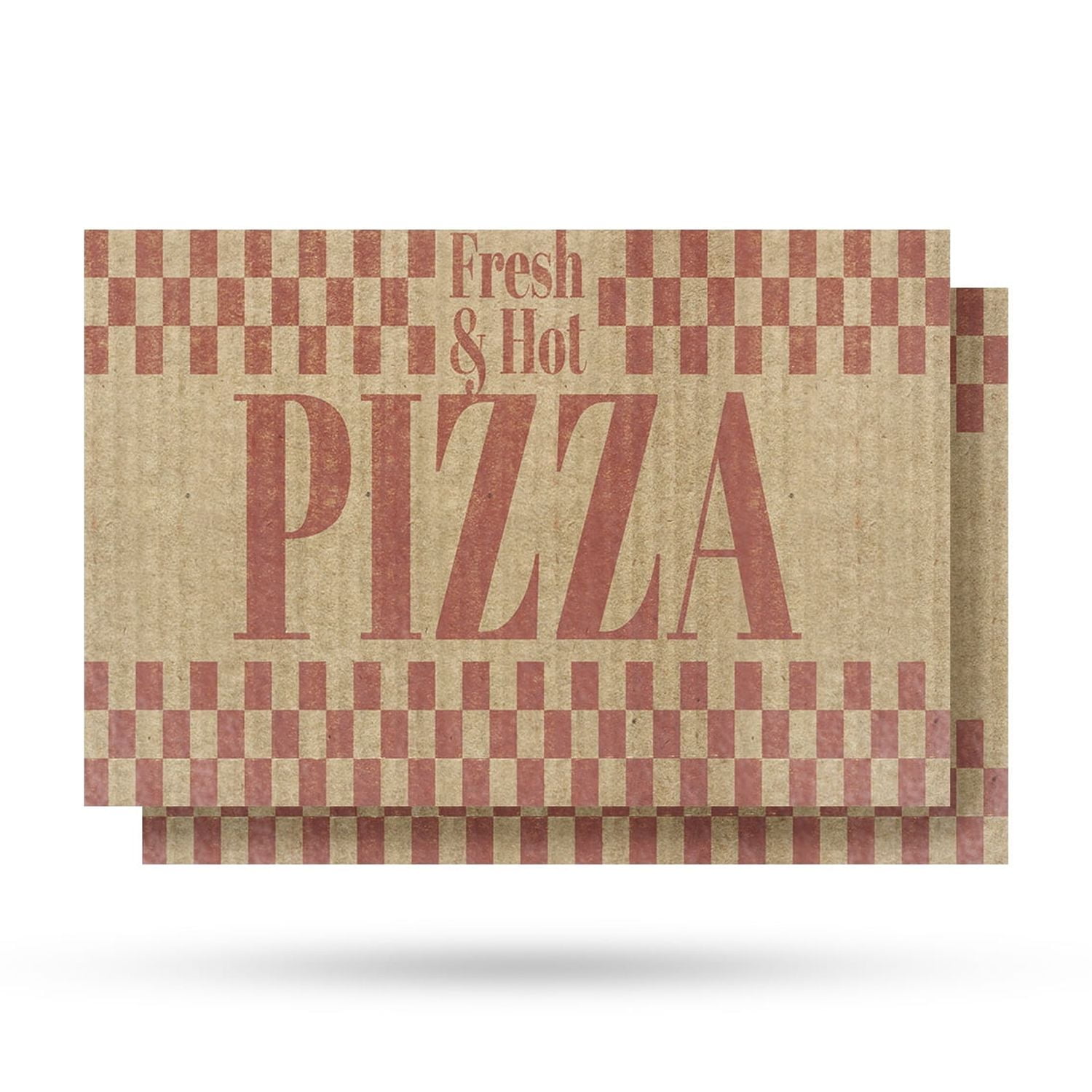 Fresh & Hot Pizza Vinyl Decal 2 Pack of 12 Inch x 16 Inch Weatherproof ...
