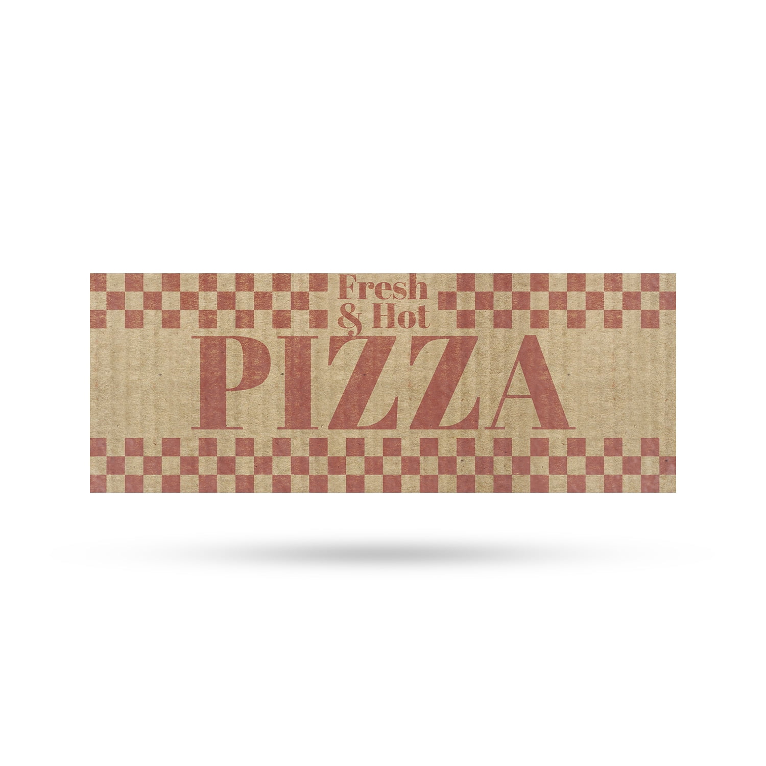 Fresh & Hot Pizza Vinyl Decal 48 Inch x 18 Inch Weatherproof Heavy-Duty ...