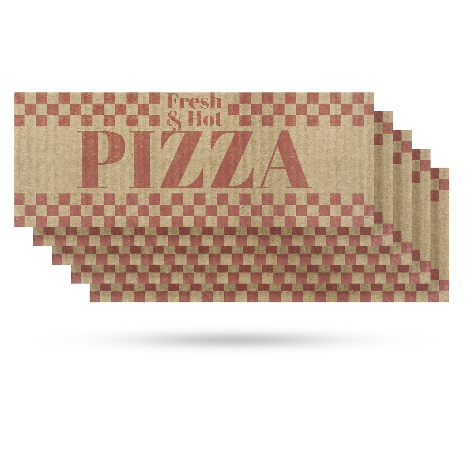 Fresh & Hot Pizza Vinyl Decal 5 Pack of 24 Inch x 9 Inch Weatherproof ...