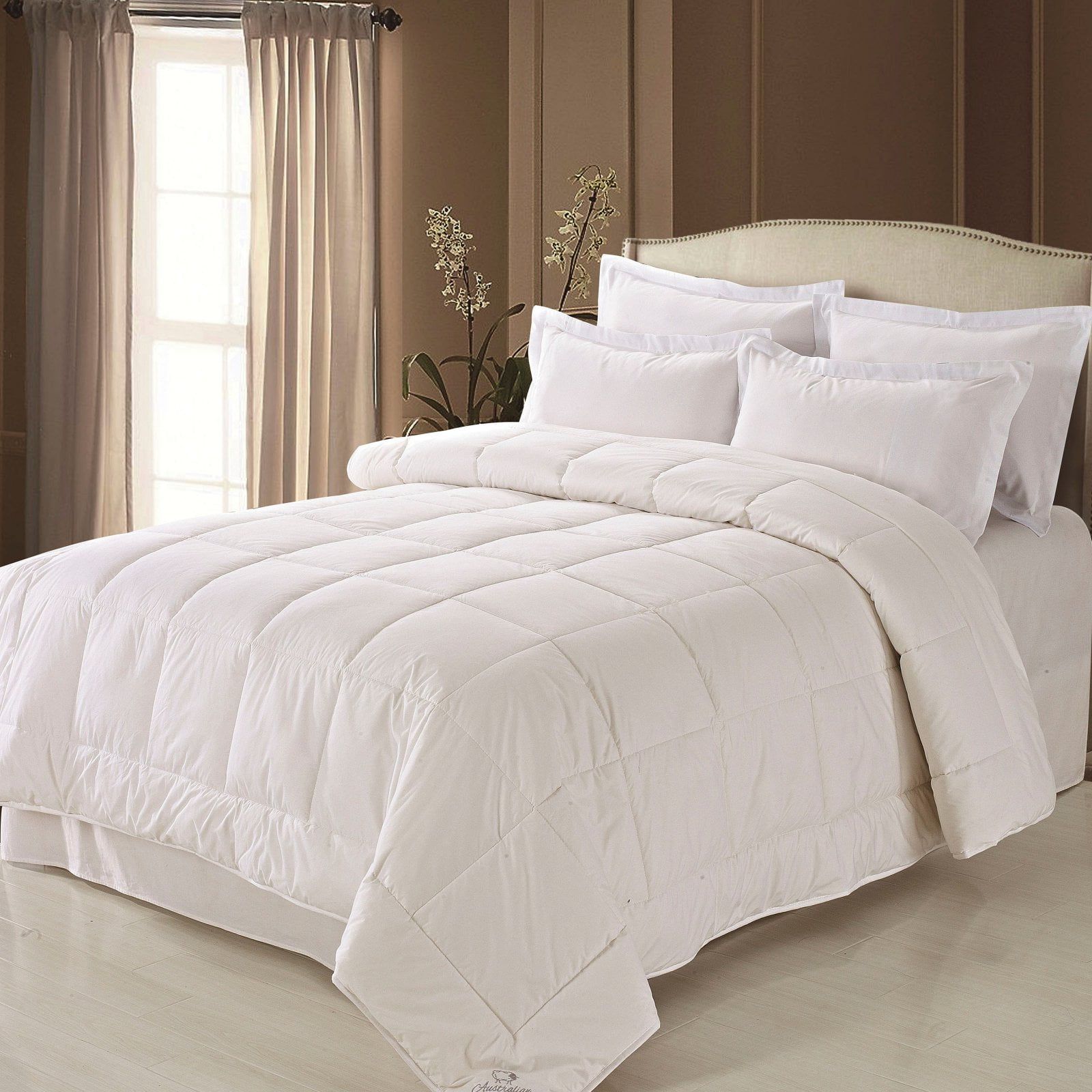 Fresh Ideas Washable Australian Wool & Cotton Comforter, King - Walmart.com