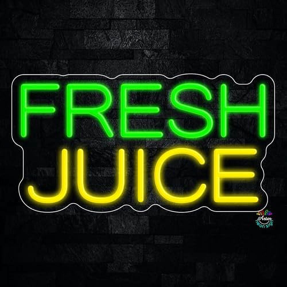 Fresh Juice LED Neon Sign 19"L x 10"H #32298 - Walmart.com