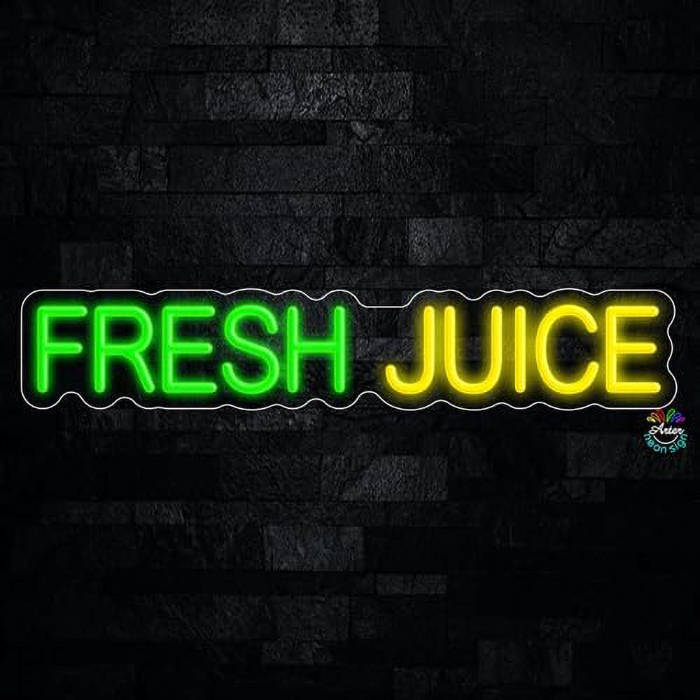 Fresh Juice LED Neon Sign 27"L x 5"H #32299 - Walmart.com