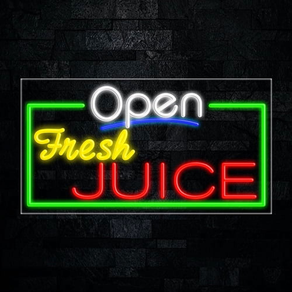 Fresh Juice LED Neon Sign 33"L x 18"H #35730 - Walmart.com