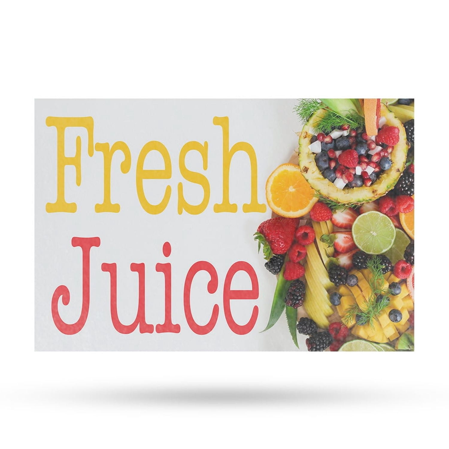 Fresh Juice Vinyl Decal 18 Inch x 24 Inch Weatherproof Heavy-Duty ...