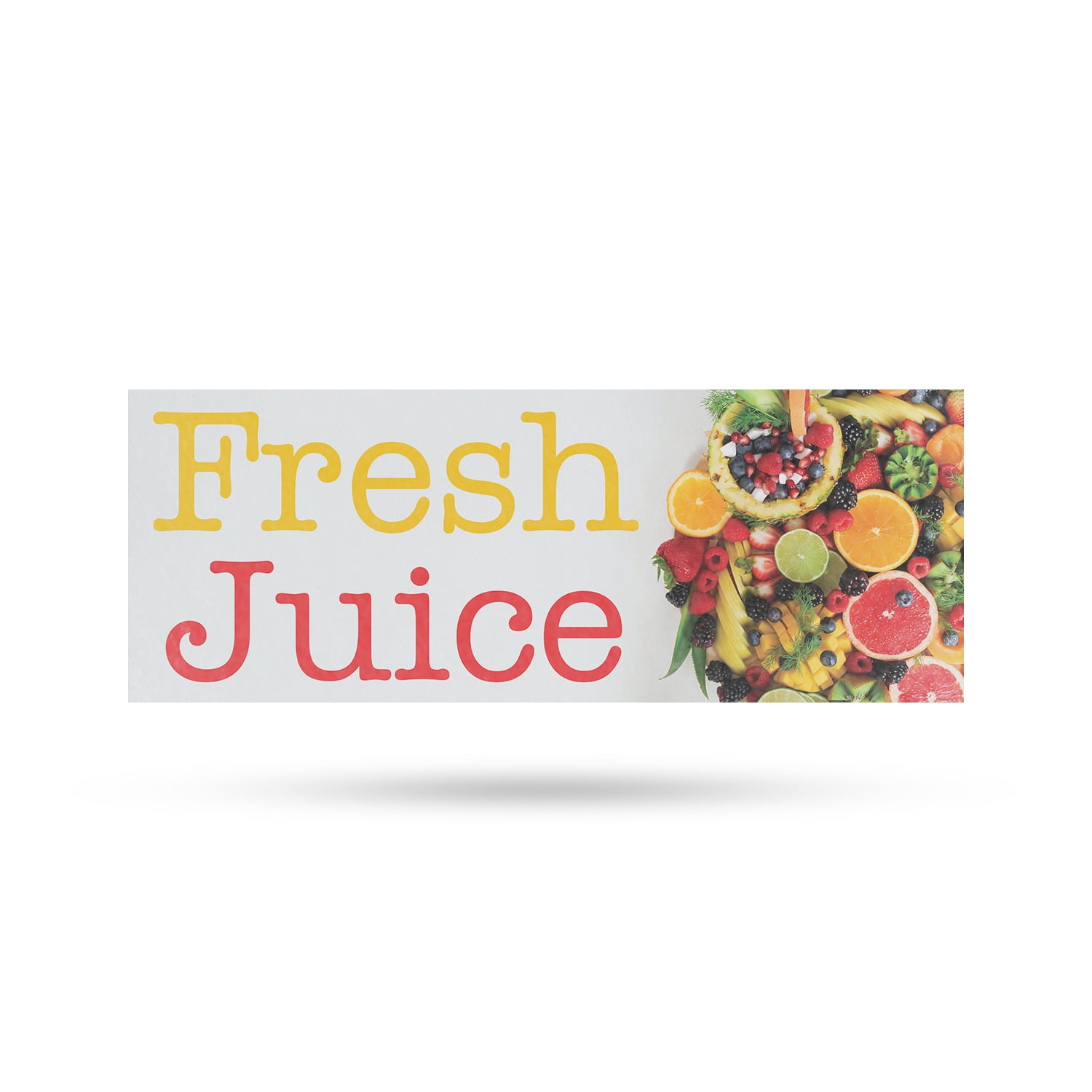 Fresh Juice Vinyl Decal 36 Inch x 14 Inch Weatherproof Heavy-Duty ...