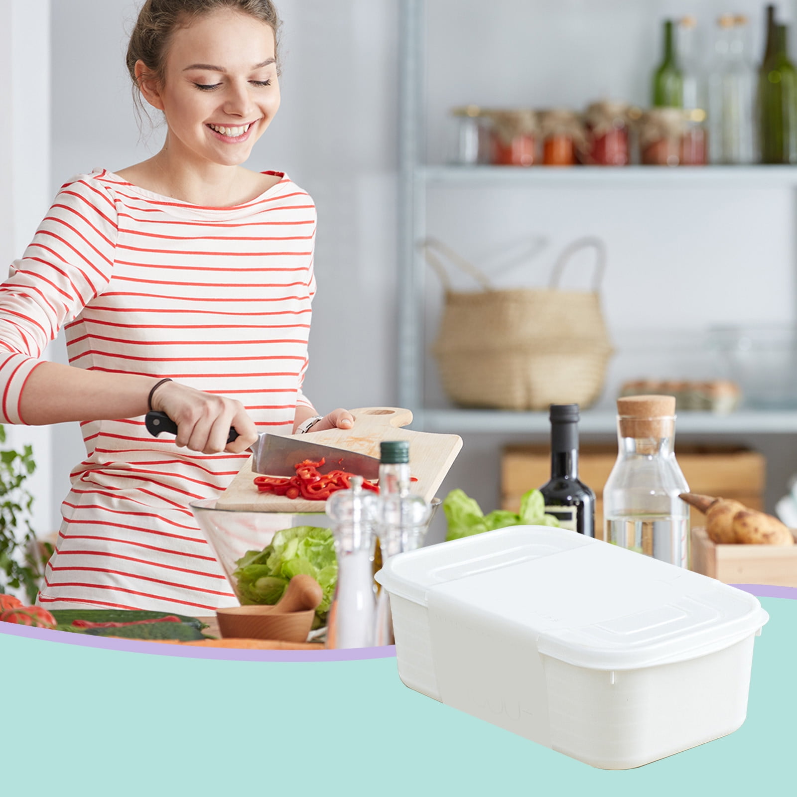 Fresh Keeping Boxes Refrigerator Storage Boxes Food Grade Meat And Rice ...