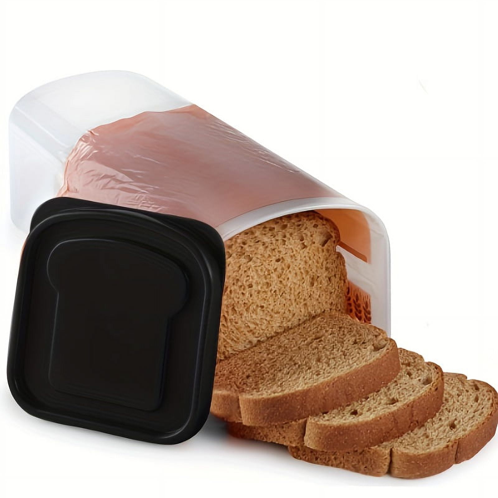 Fresh-Keeping Bread Box with Clip-On Lid - Stackable, Leak-Proof ...