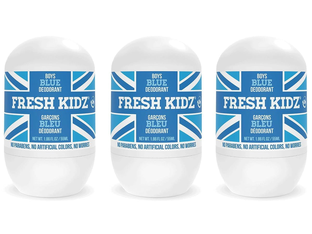 Fresh Kidz Natural Roll-On Deodorant for Boys 24 Hour Protection ...