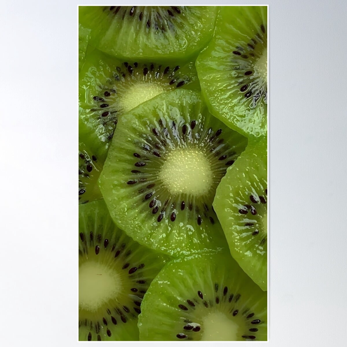 Fresh Kiwi Fruit Bliss Poster Wall Art, Modern Wall Decor For Living ...