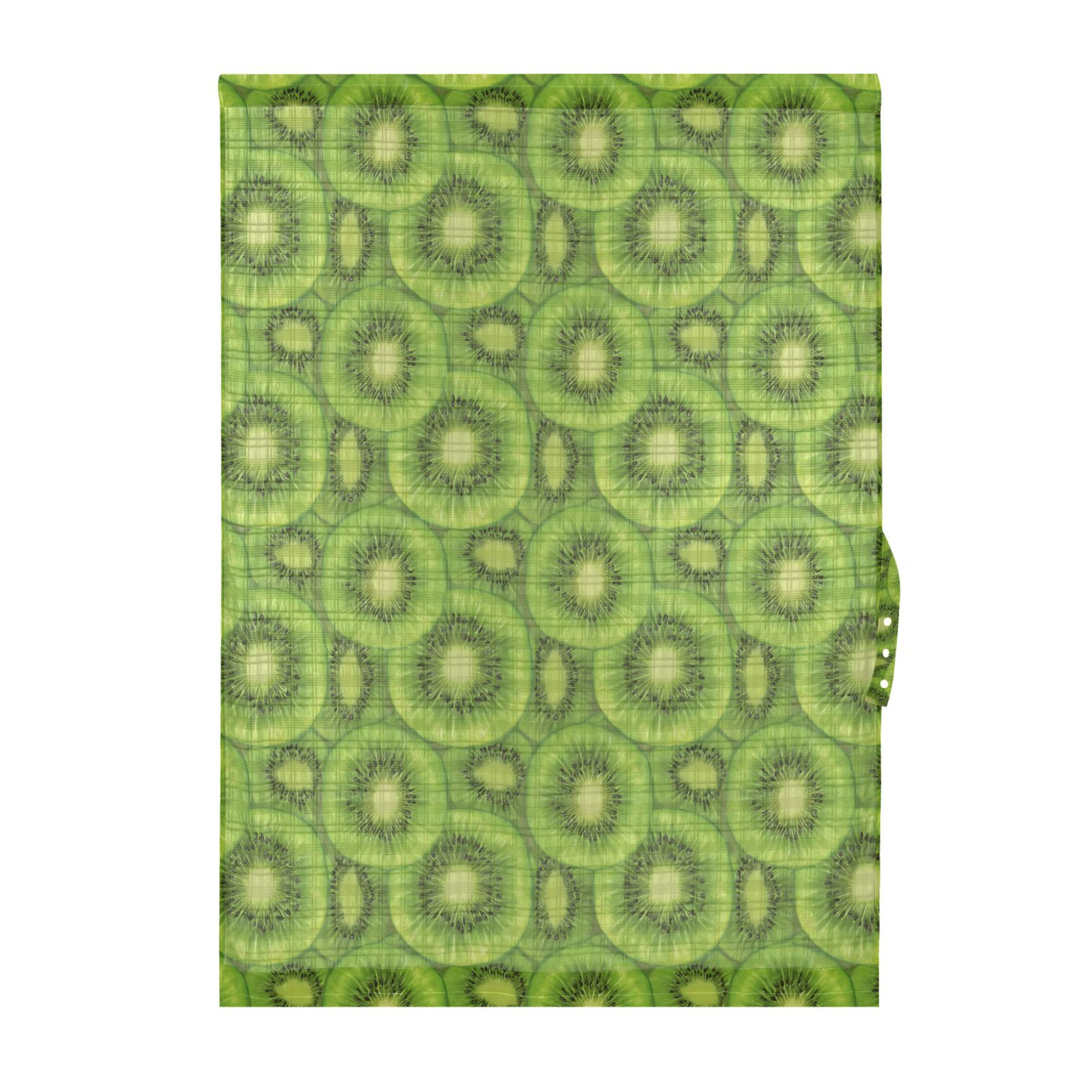 Fresh Kiwi Slices Door Curtain Blackout Thermal Insulated Door Side ...