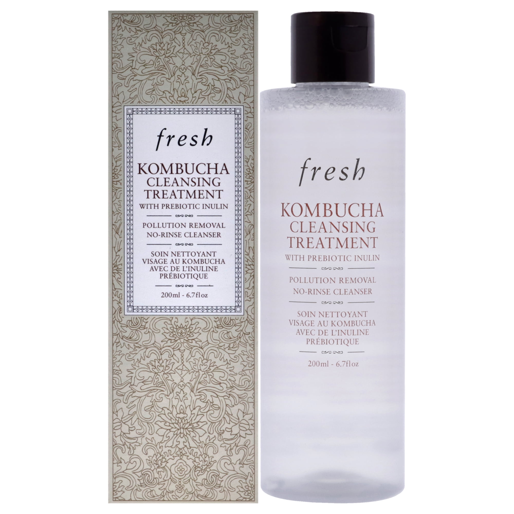 Fresh Kombucha 2-in-1 Detox Face Wash, No-Rinse Cleanser and Prebiotic ...