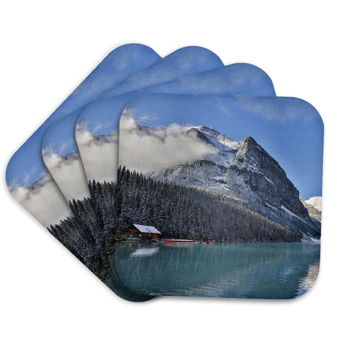 3drose, Fresh Late Summer Snow Lake Louise, Banff Np, Alberta, Canada ...