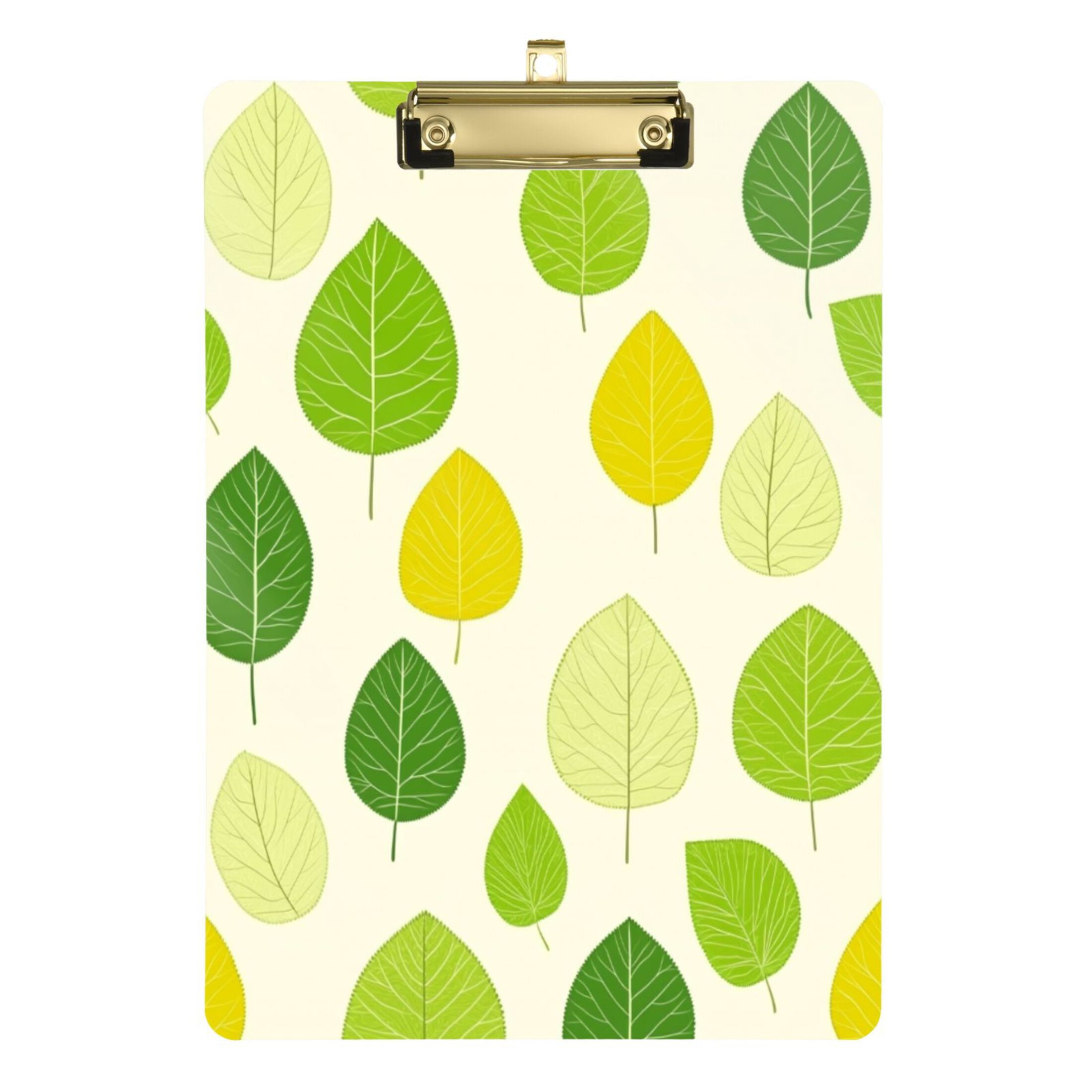 Fresh Leaf Pattern Design 12.5x9in Clipboard, Durable Acrylic with ...