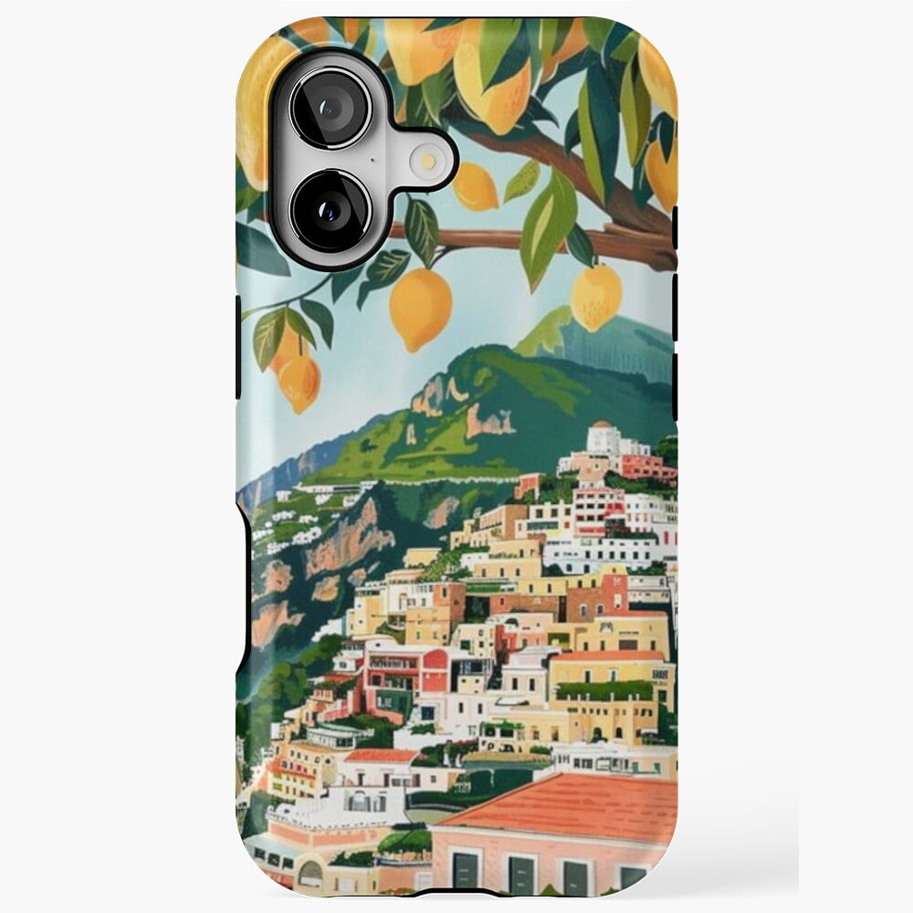 Fresh Lemon Paradise Amalfi Coast Art Case for iPhone 17 through 11 Pro ...