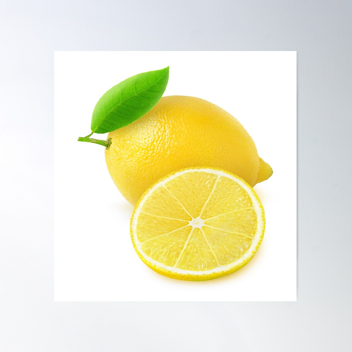 Fresh Lemon Poster Wall Art, Modern Wall Decor For Living Room Bedroom ...