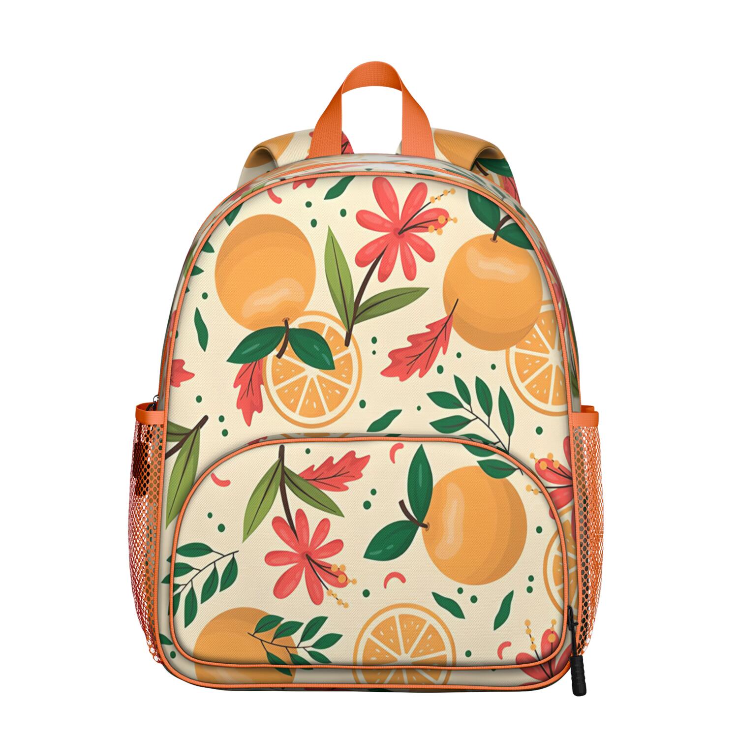 Fresh Lemon Themed Mini Backpack, Retro Yellow Fruit School Bag ...