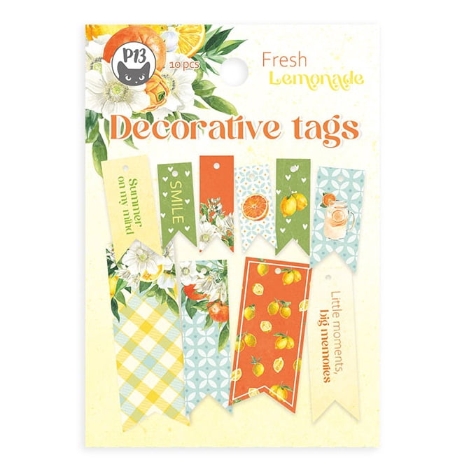 Fresh Lemonade Double-Sided Cardstock Tags 10/Pkg-#02 - Walmart.com
