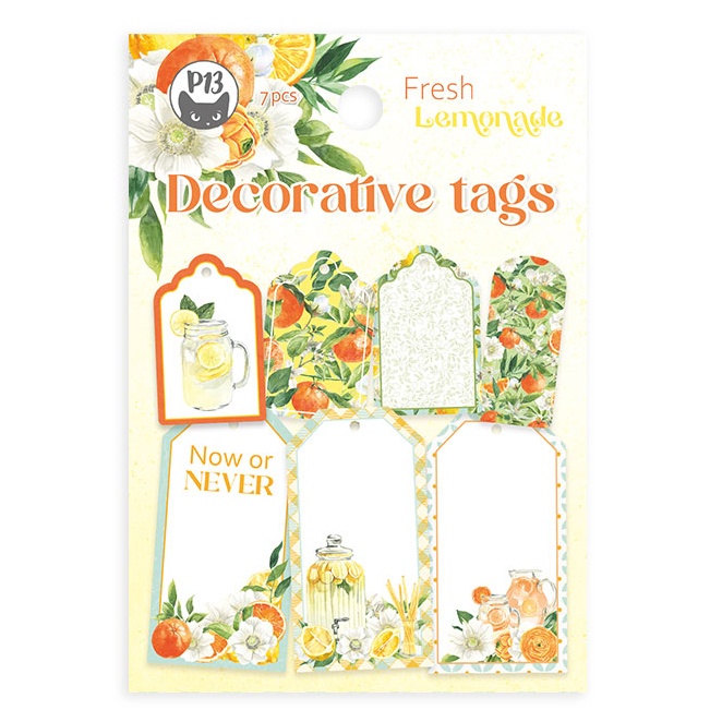 Fresh Lemonade Double-Sided Cardstock Tags 7/Pkg-#03 - Walmart.com