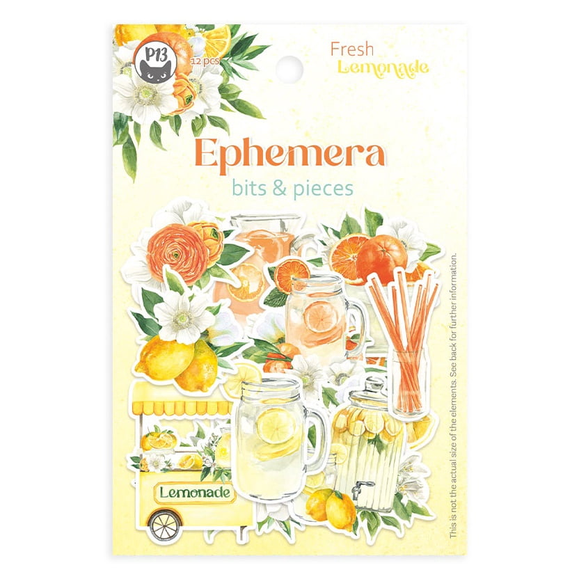Fresh Lemonade Ephemera Cardstock Die-cuts 12/Pkg-Bits & Pieces ...