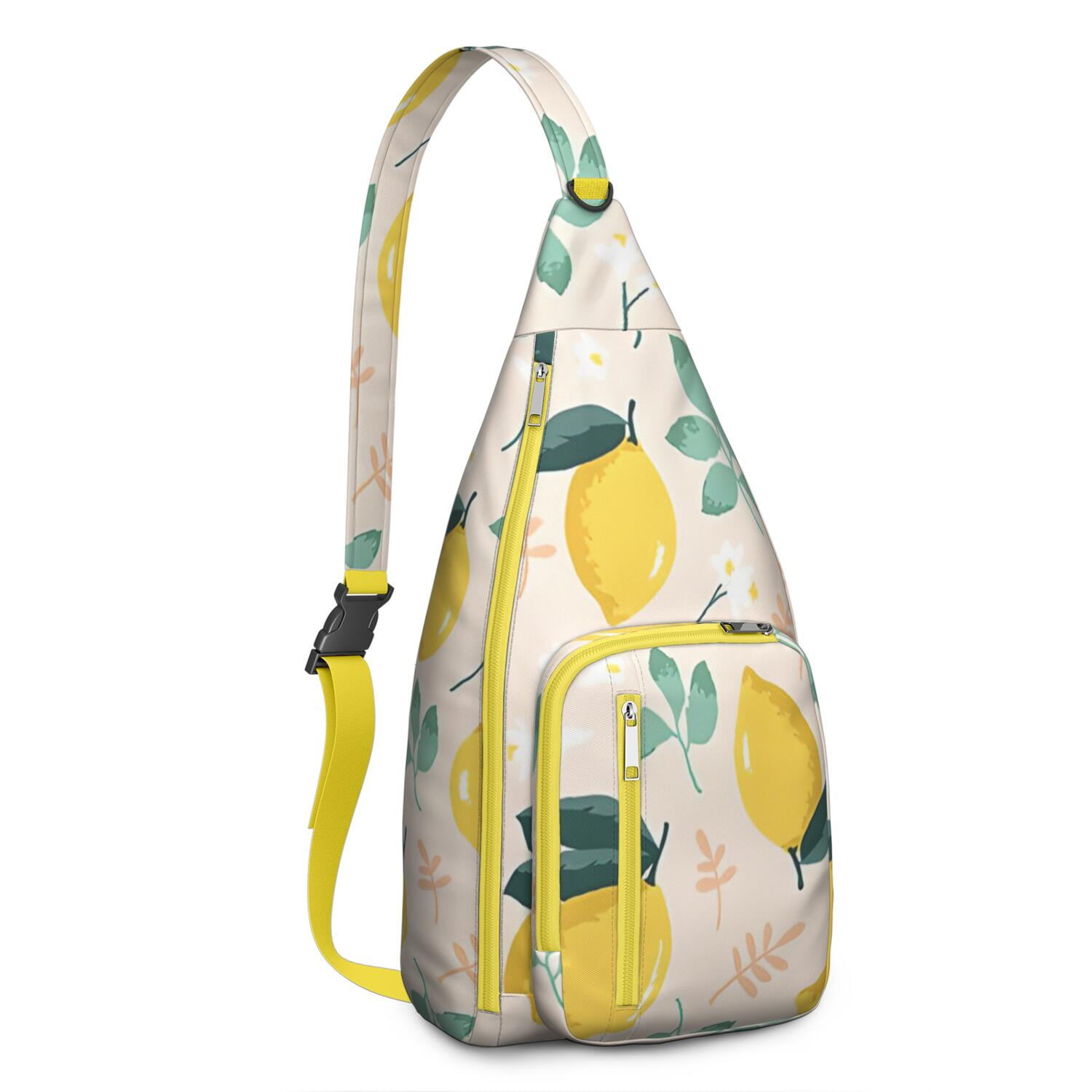 Fresh Lemons Shoulder Bag - Bright Yellow Citrus Pattern, Lightweight ...